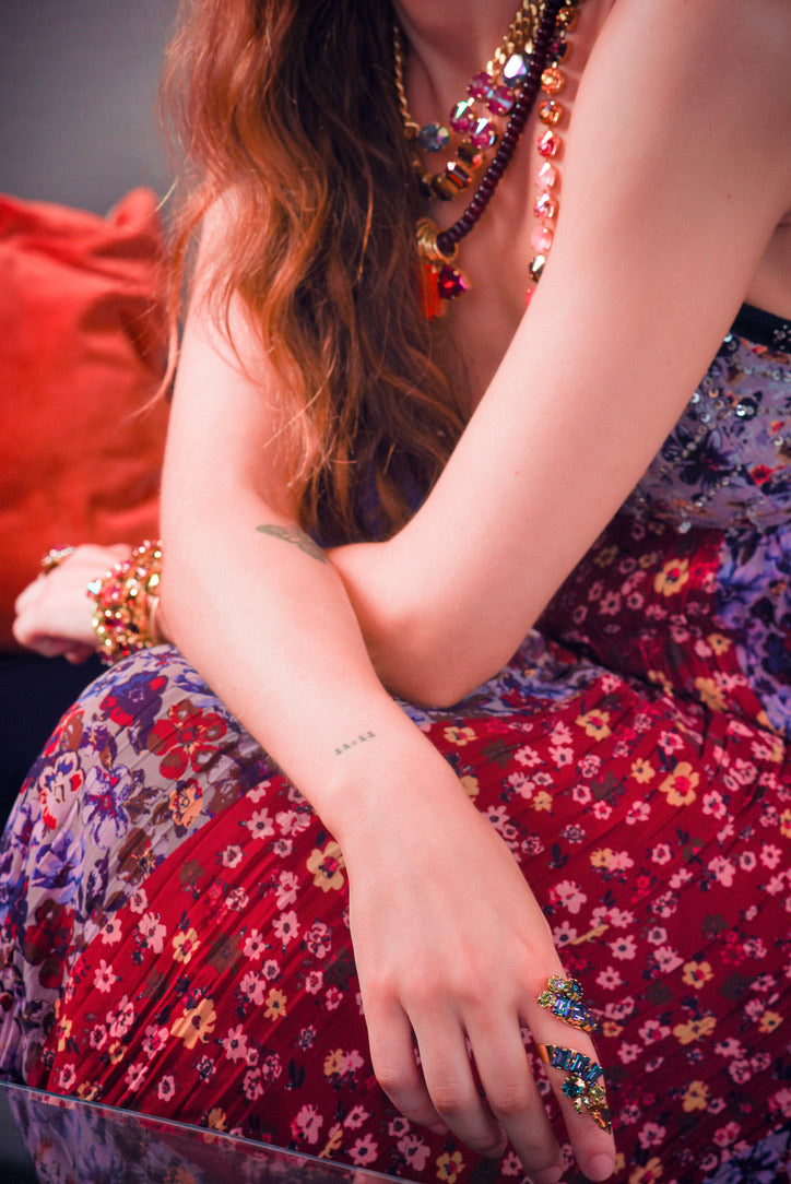 The Sofia Necklace in Flamingo Mix – TOVA