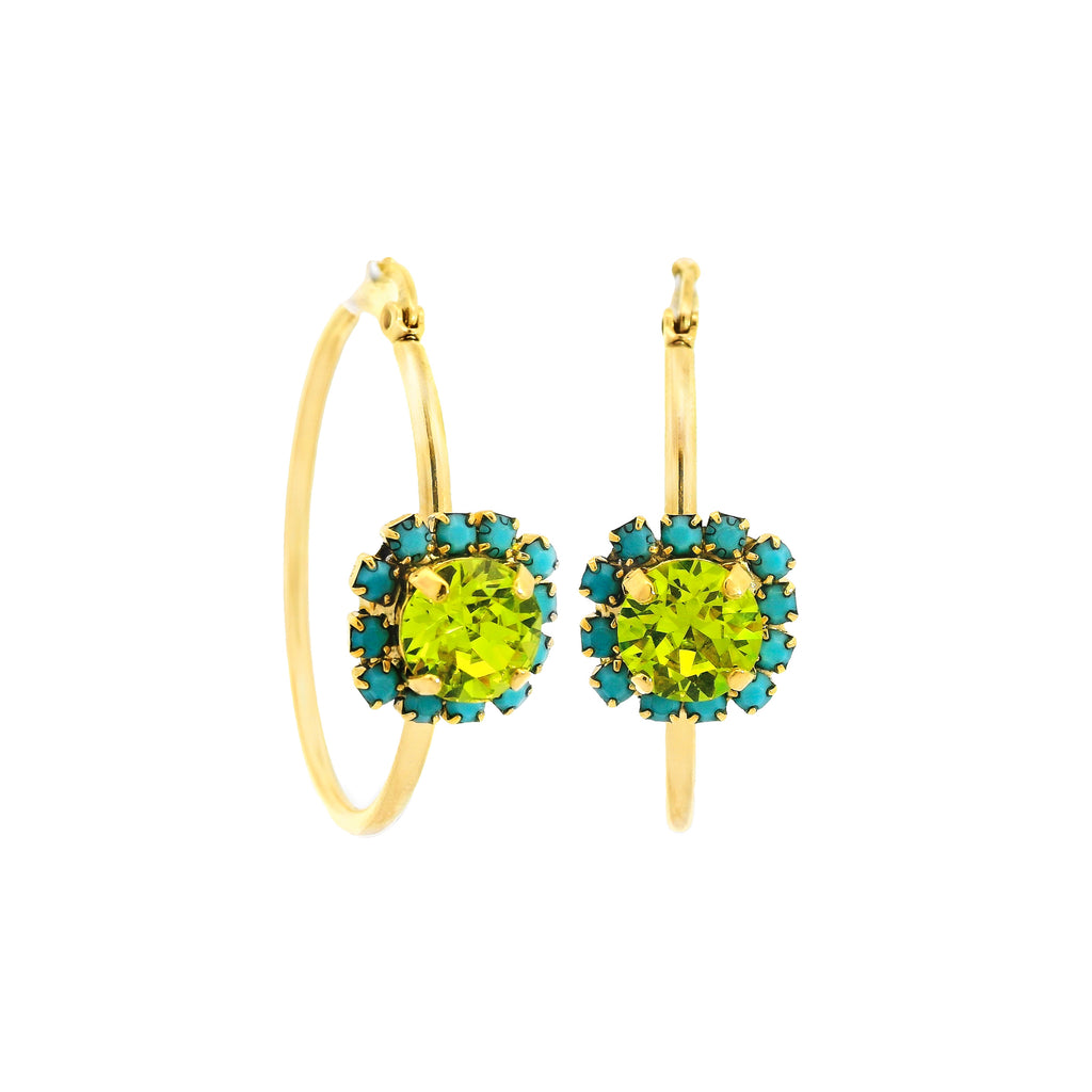 Mini Bianca Hoops in Citrus Lime – TOVA