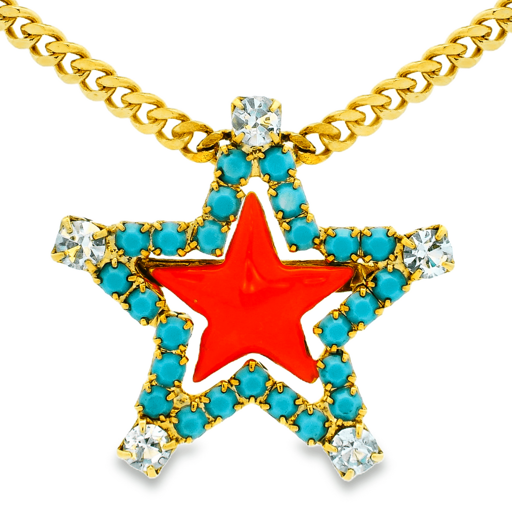 Sweet Star Necklace in Coral – TOVA