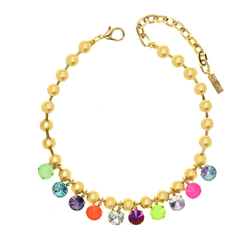 Anya Necklace in Antique Gold Neon – TOVA